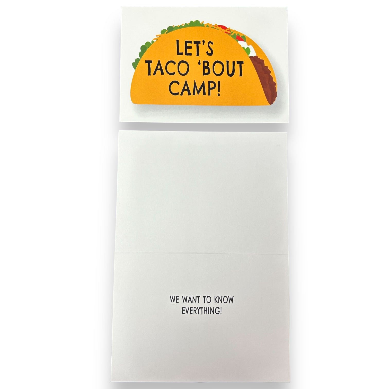 Let's Taco 'Bout Camp Card – Bee Bee Designs