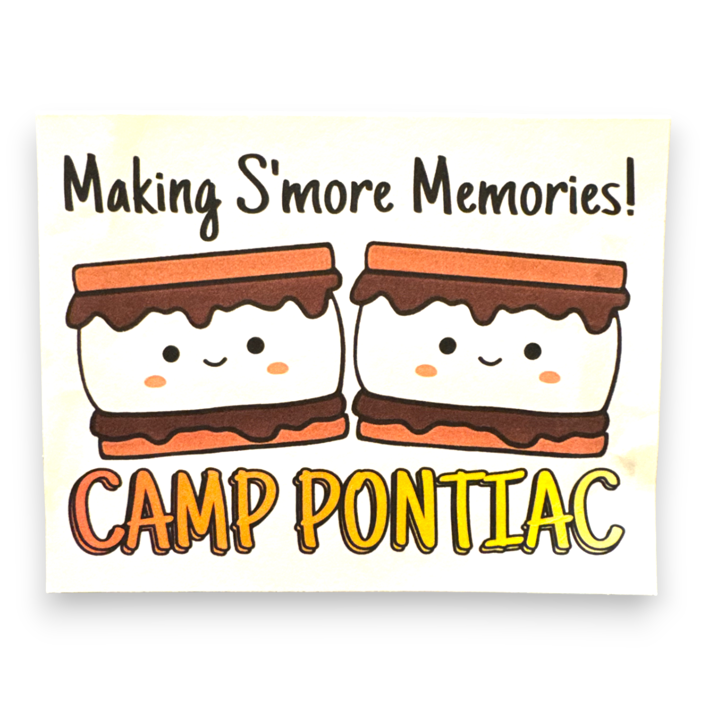 Happy S'mores Notecards | Letters TO Camp Notecards – 6 Cards, 3 ...