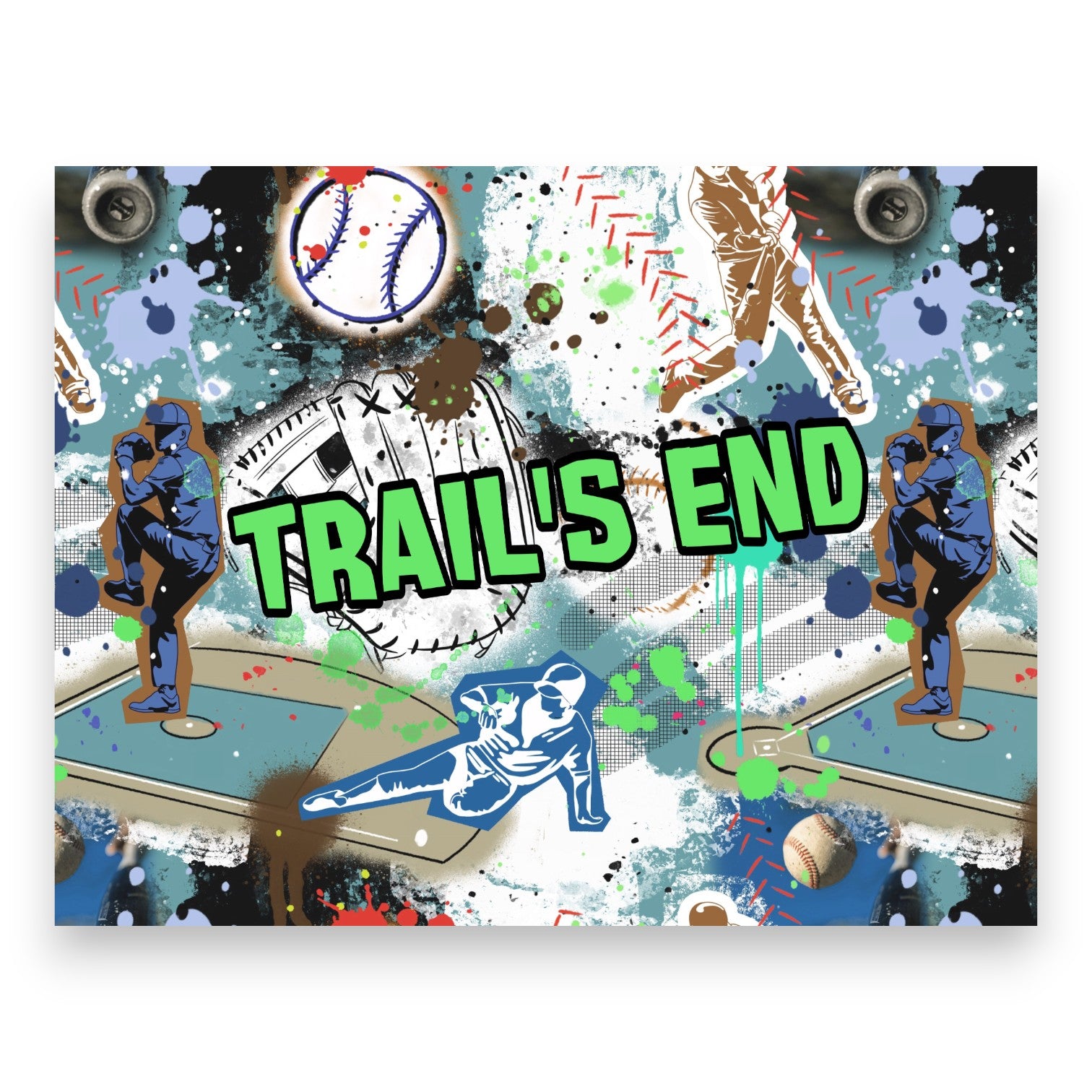 Graffiti Baseball Notecards – Bee Bee Designs