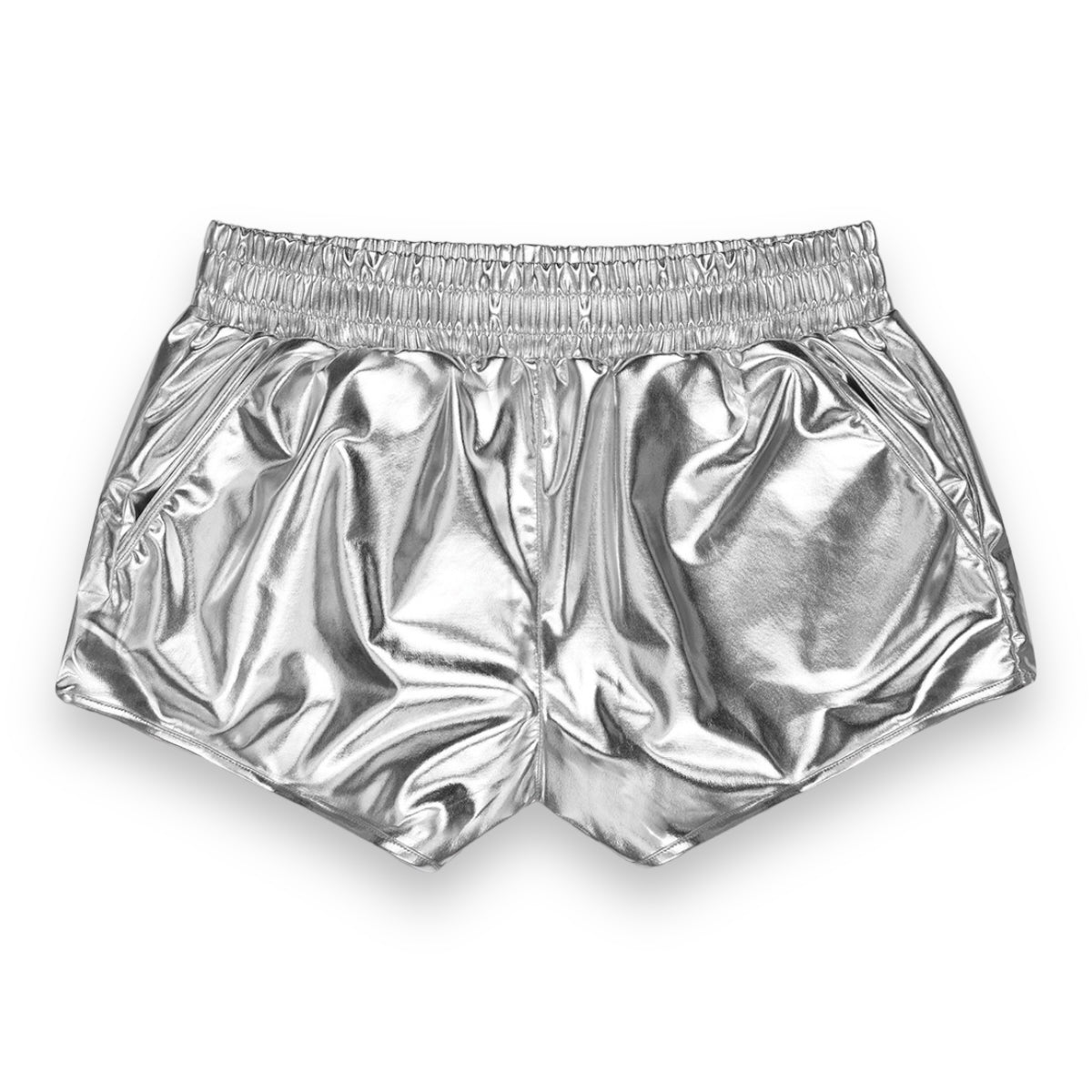 Silver Metallic Shorts | Bee Bee Designs