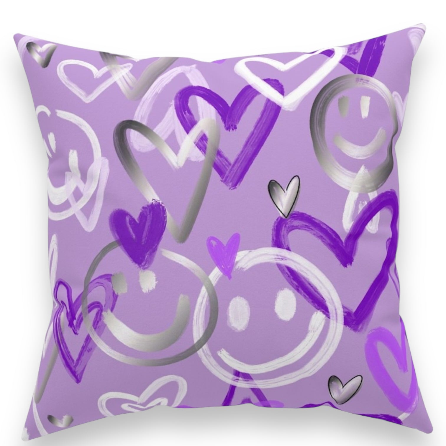 Purple Love Smiley Autograph Pillow – Bee Bee Designs