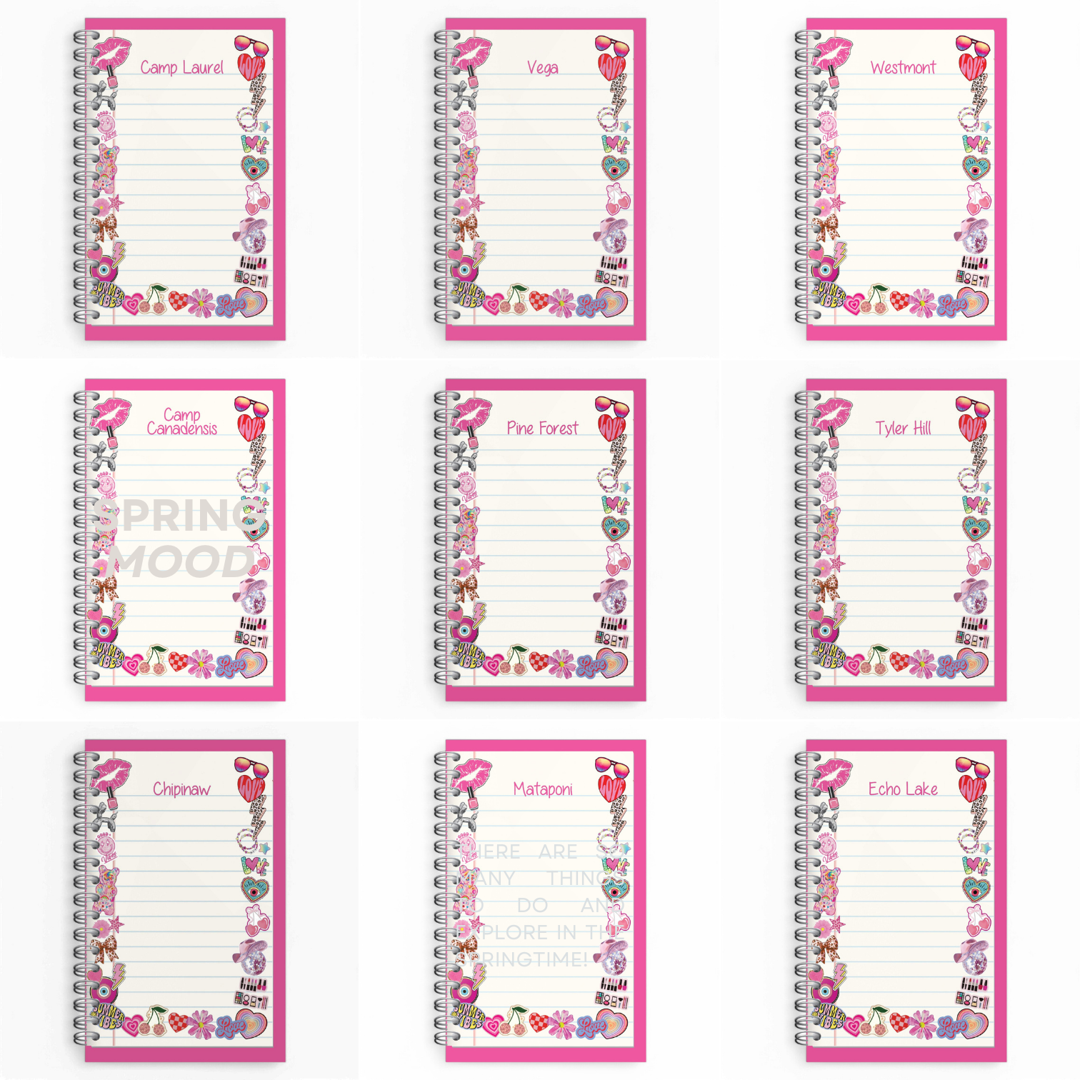 Preppy Camp Notepad – Bee Bee Designs