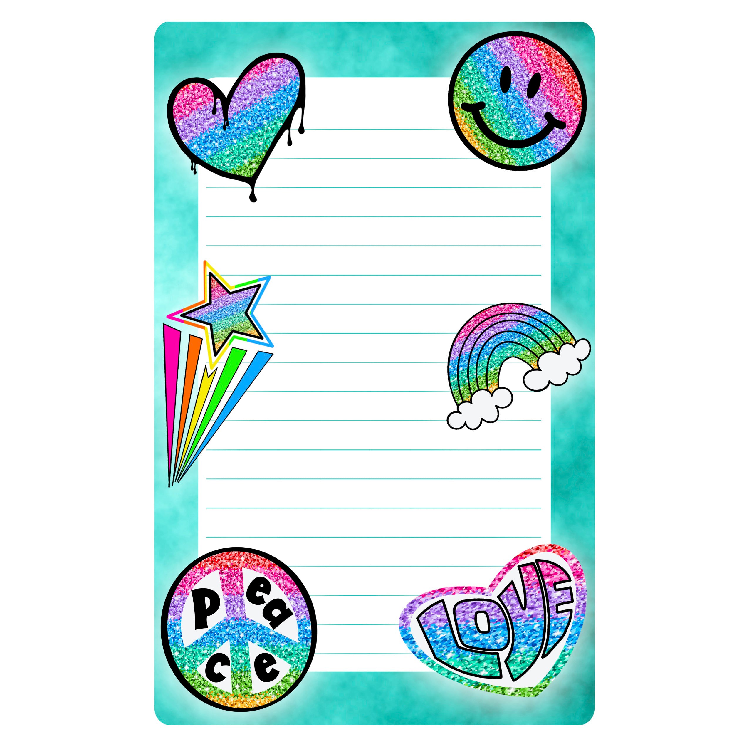 Glitter Collage Notepad – Bee Bee Designs
