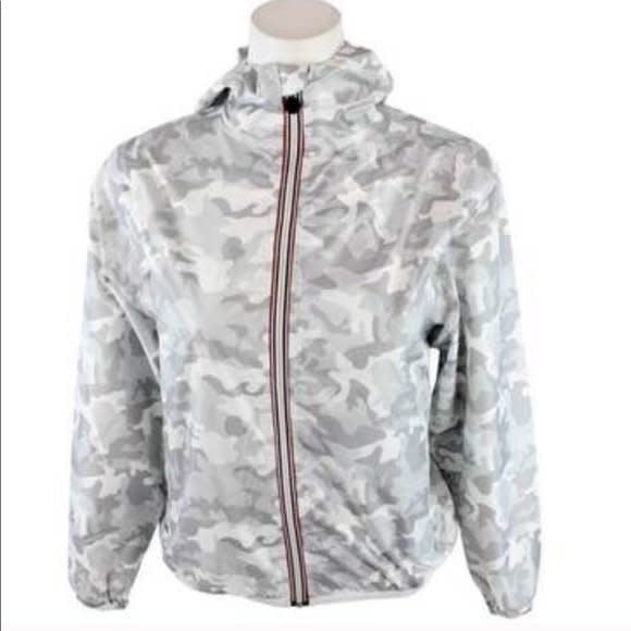 Light Gray Camo Packable Rain Jacket – Bee Bee Designs