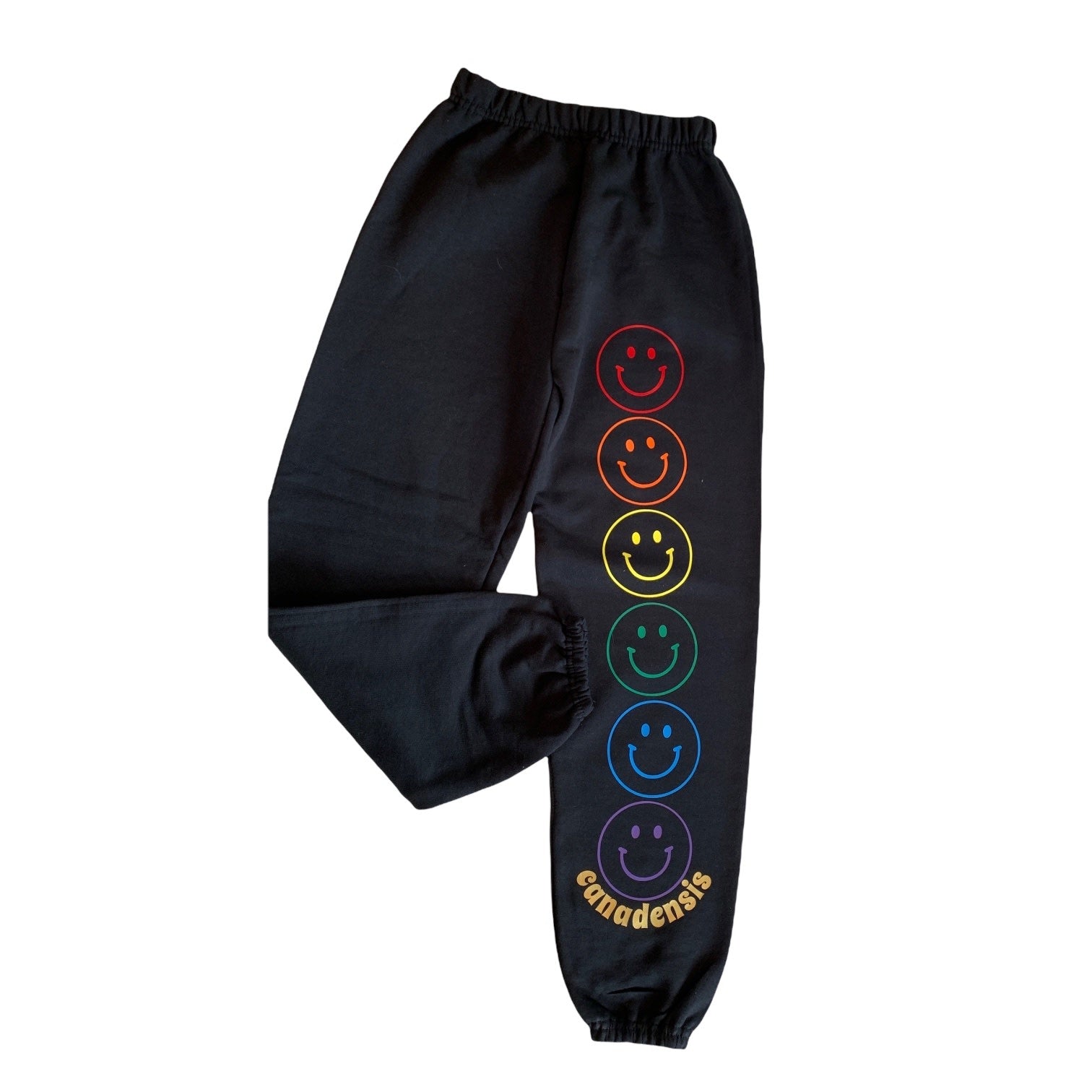 Rainbow Smiley Camp Sweats- Comfy & Colorful Vibes for Camp